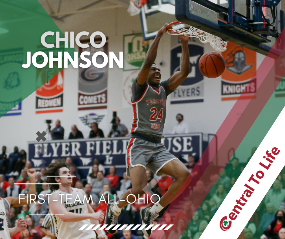 Chico Johnson Named First-Team All-Ohio — Central Catholic High School