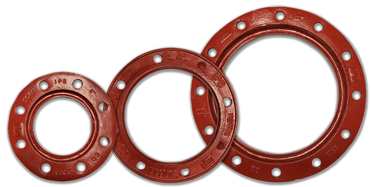 Expoxy Coated Ductile Iron Back-up Rings SDR 7 and SDR 11 ...