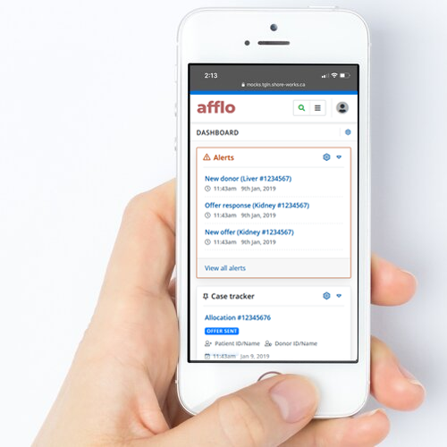 Afflo Organ Transplant Management