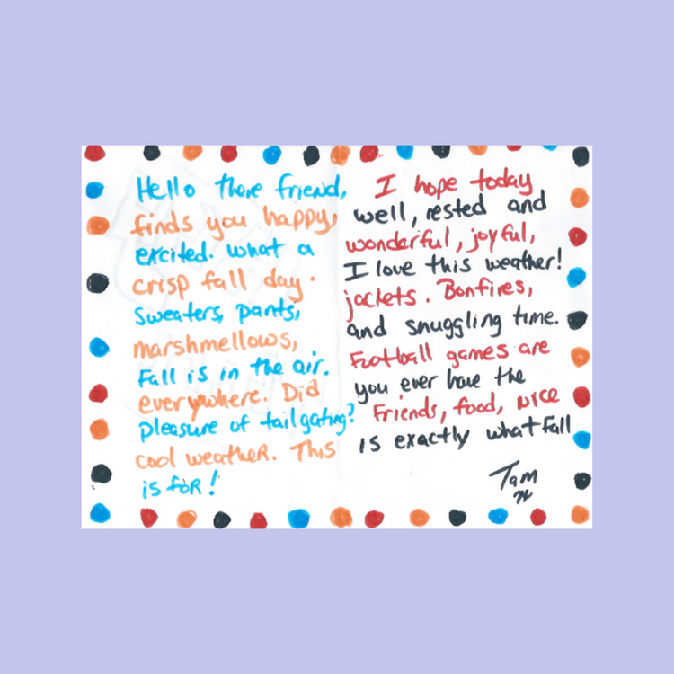 Letters — Love For Our Elders