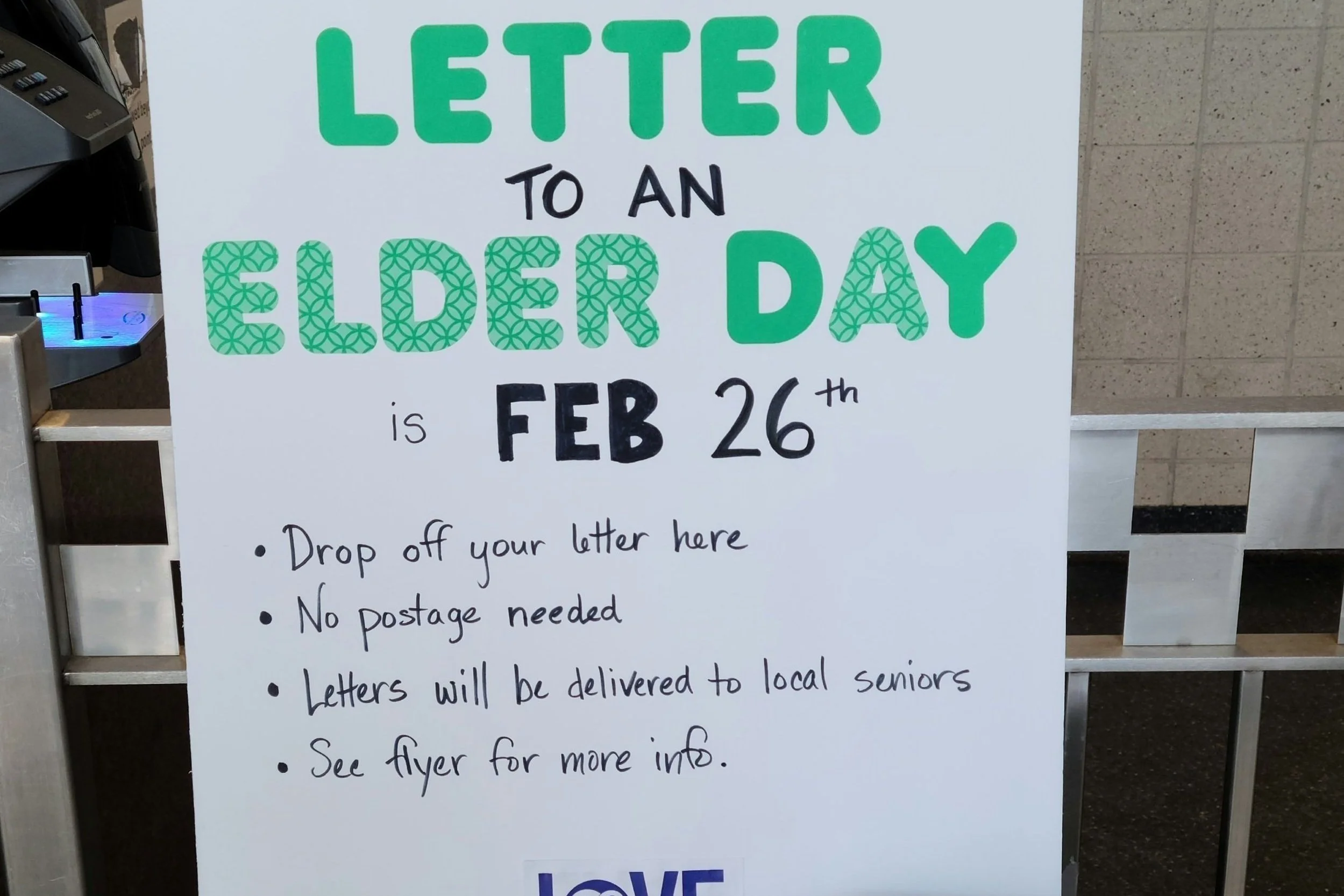 Letter to an Elder Day — Love For Our Elders