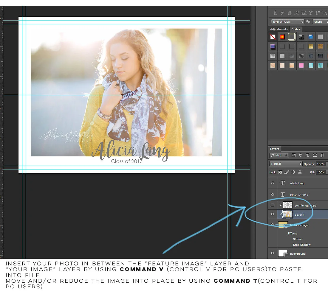 Beginner's Step-by-step guide on how to insert photos into a Photoshop ...