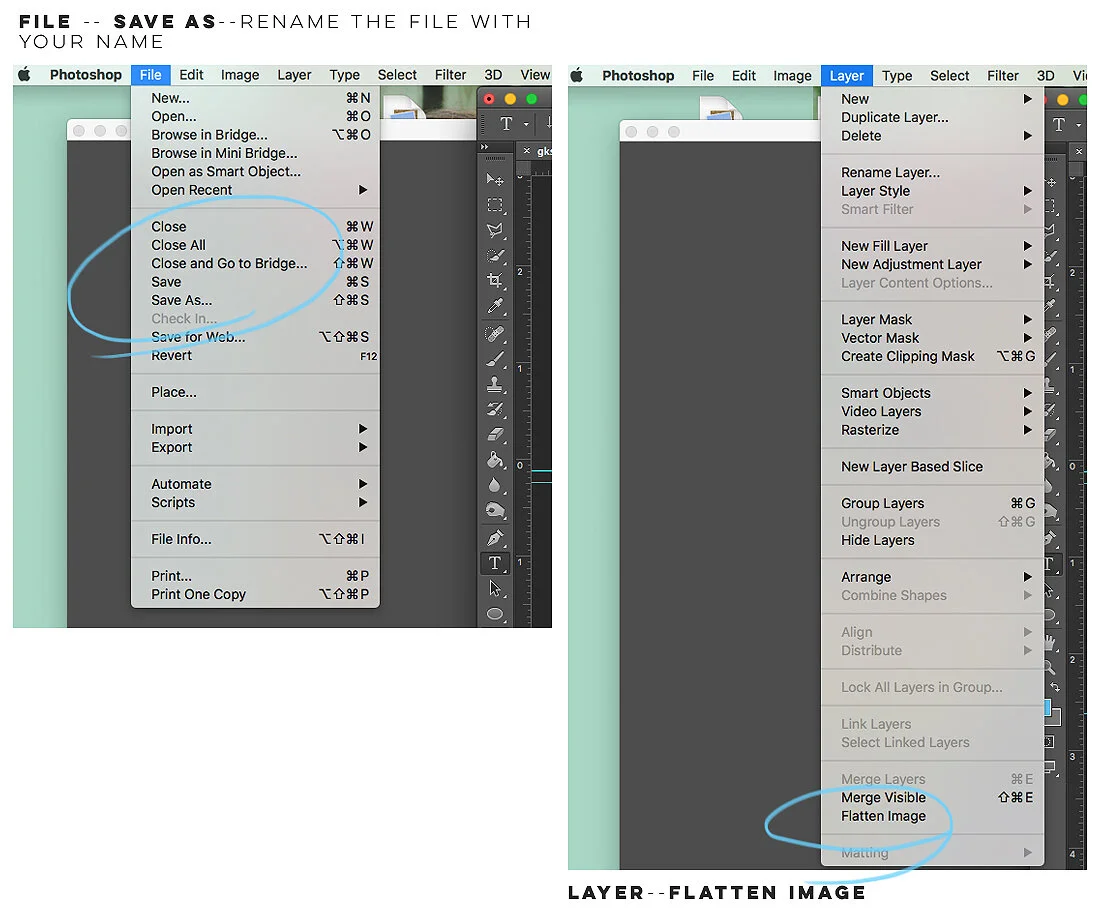 Beginner's Step-by-step guide on how to insert photos into a Photoshop ...