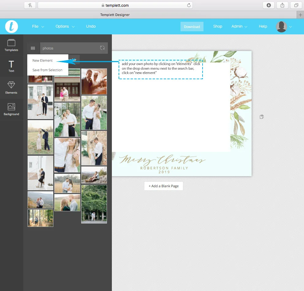How to Add a Photo to your Photocard template using Templett - Part 2 ...