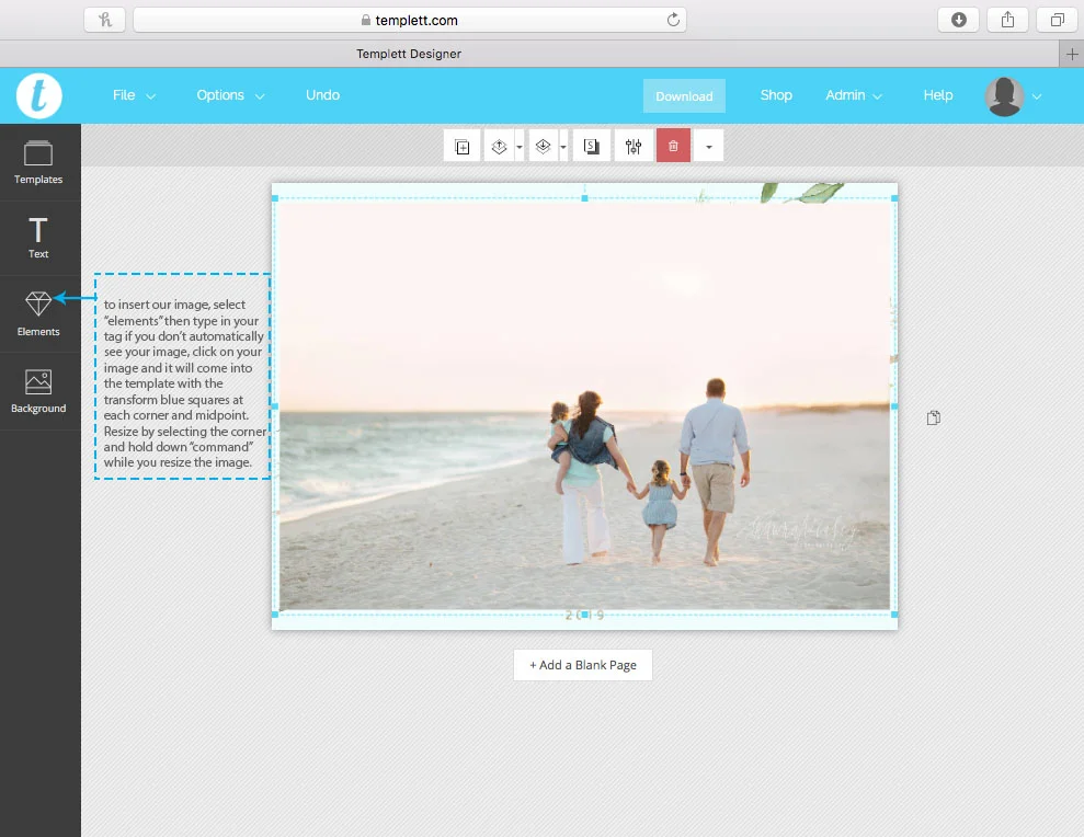 How to Add a Photo to your Photocard template using Templett - Part 2 ...