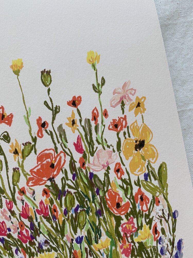 Wildflower Meadow - limited edition giclée print — Lucy Mahon