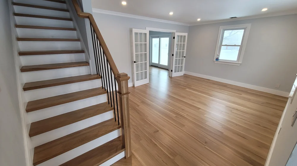 Painted Hardwood Floor Border