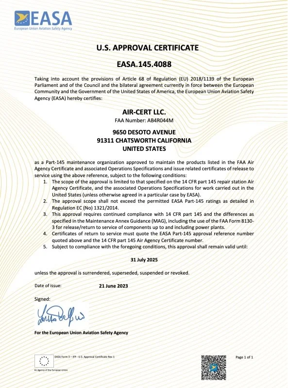 Our Credentials — Air-Cert