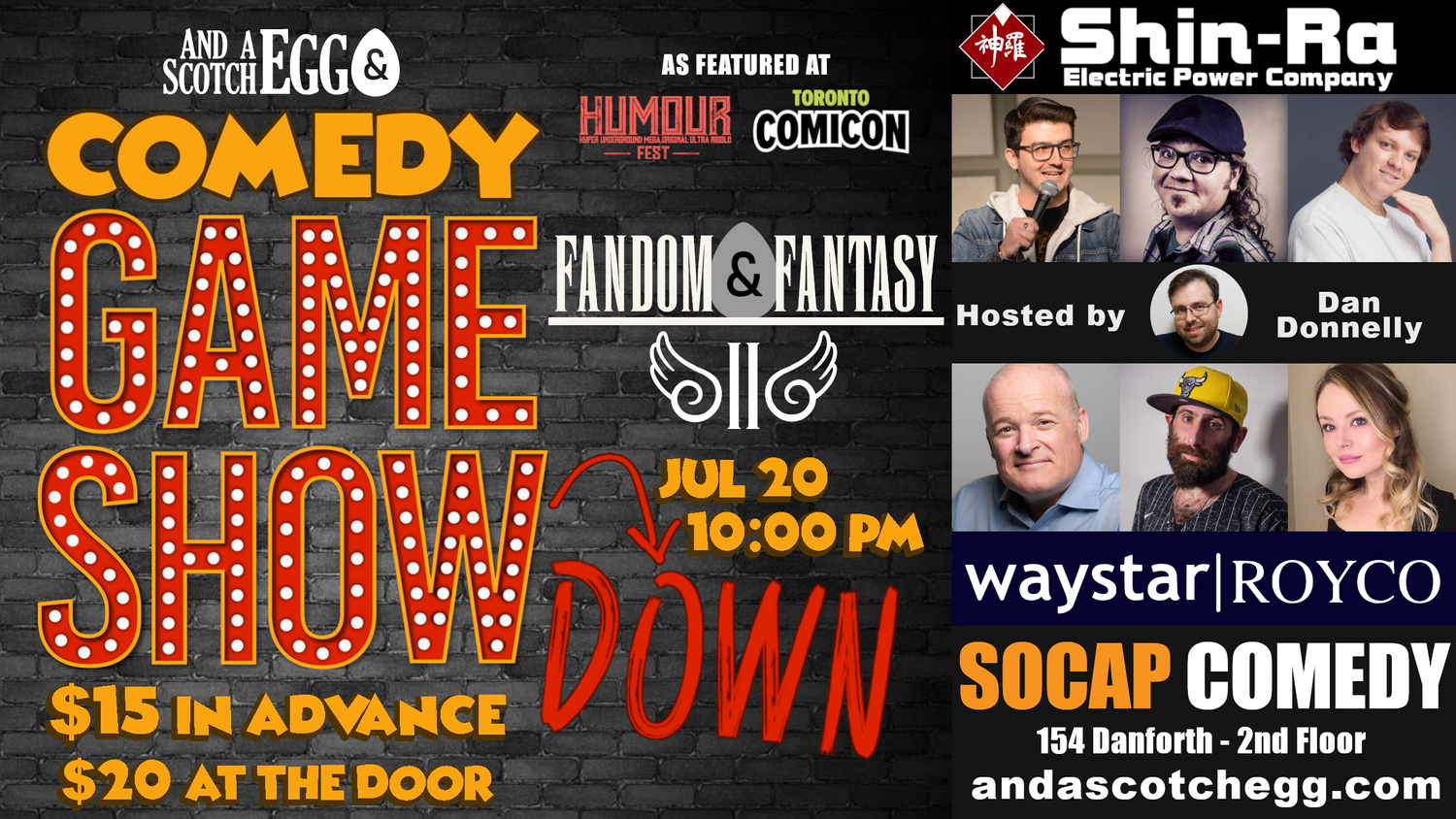 And a Scotch Egg Comedy Productions