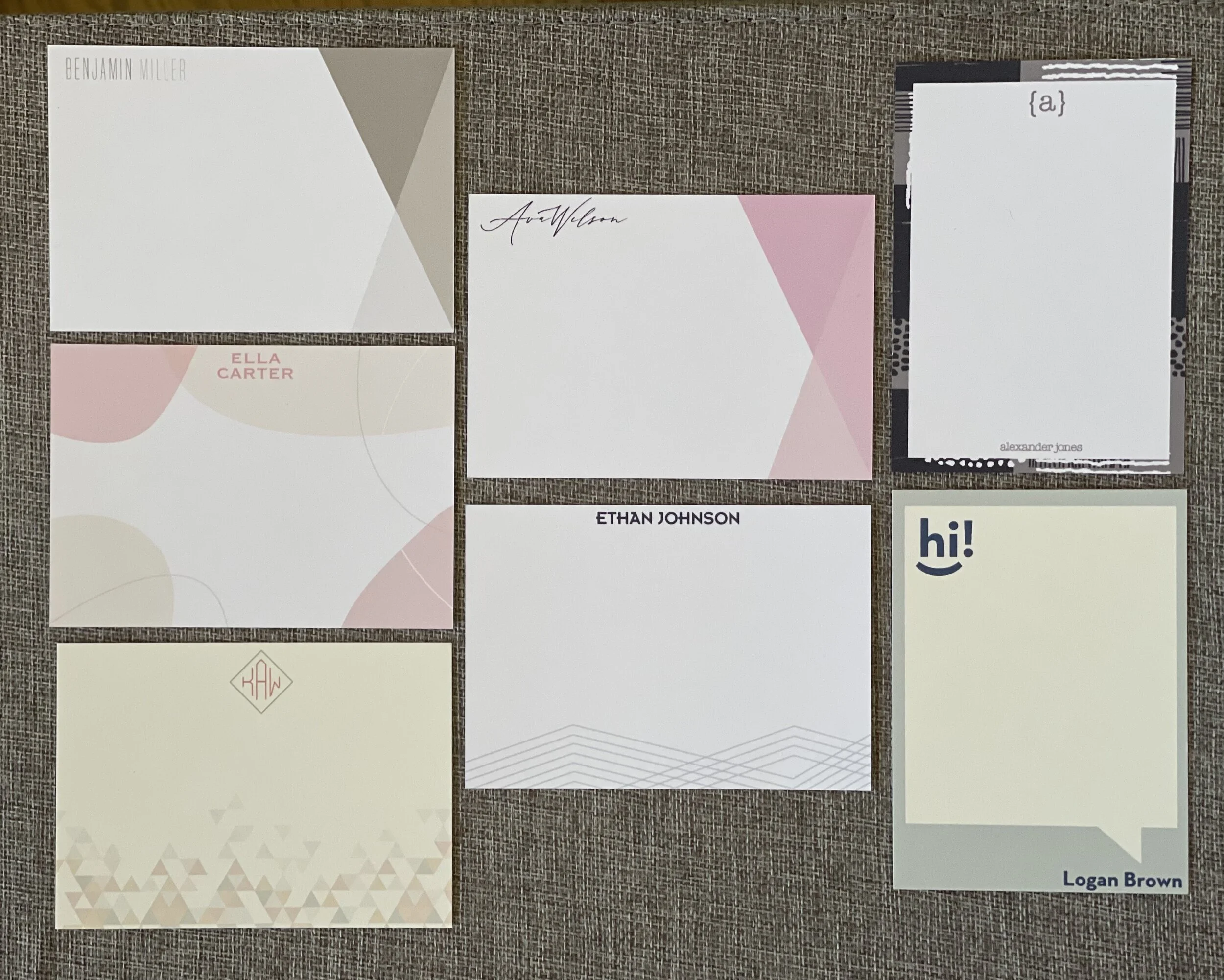 Personalized Stationery — Sincerely, Enza