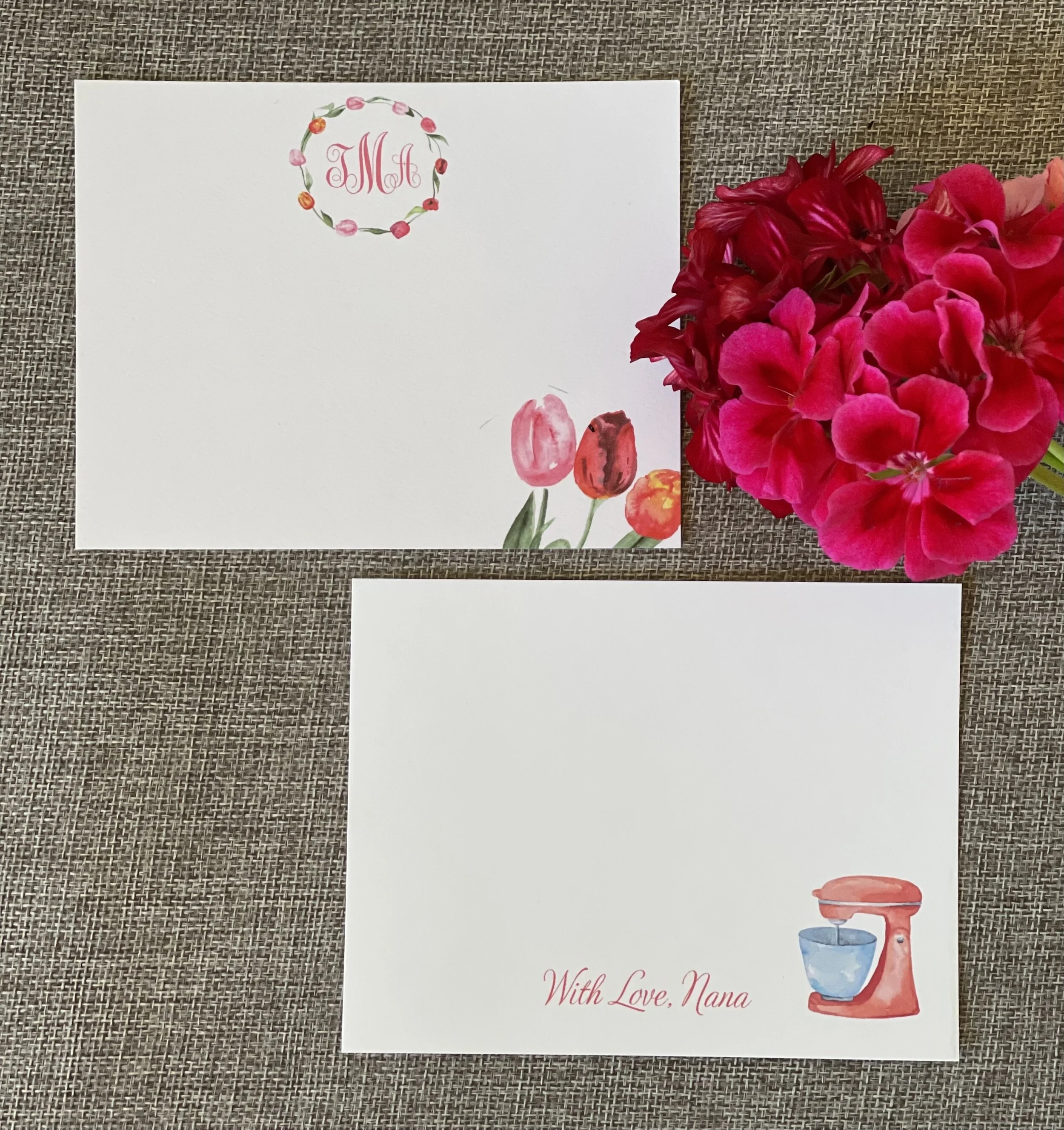 Personalized Stationery — Sincerely, Enza