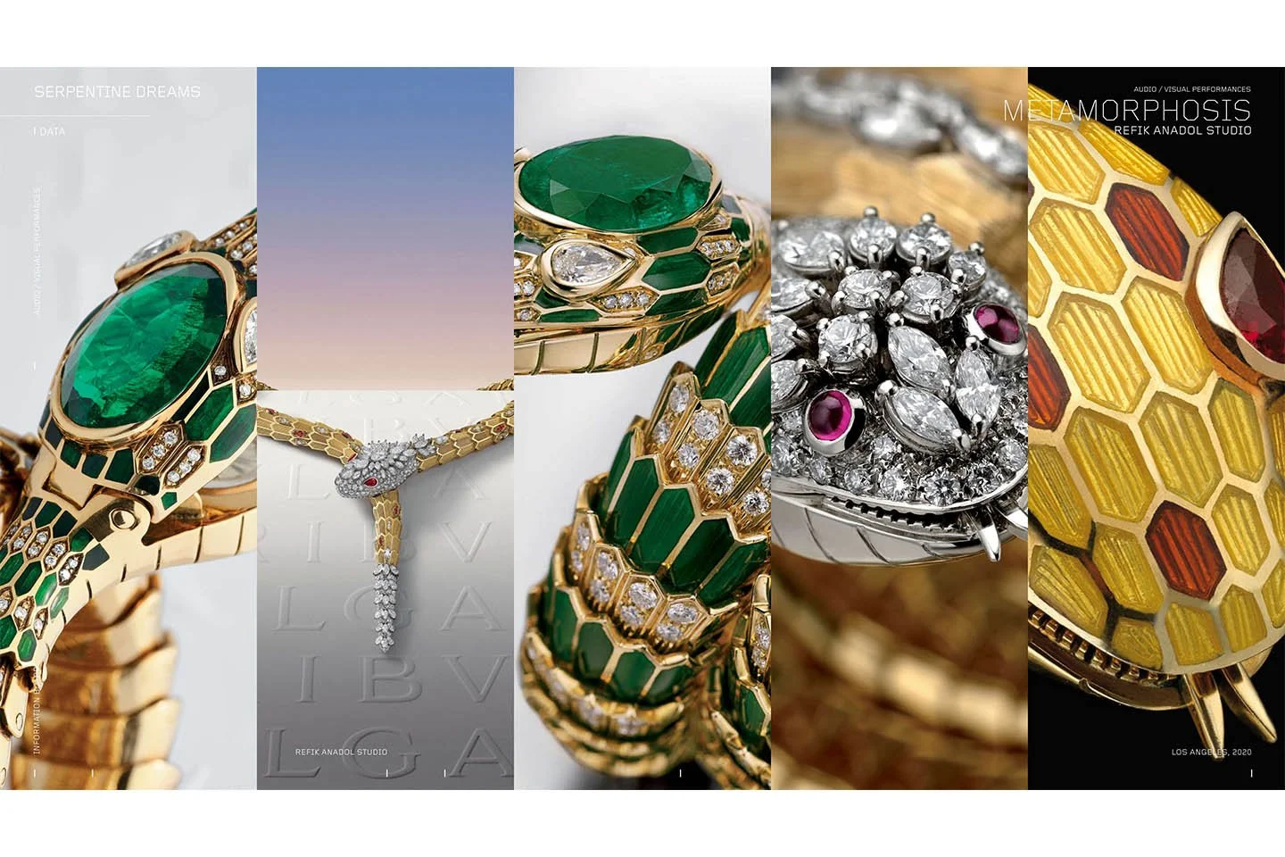 BVLGARI宝格丽携手雷菲克•安纳多尔（Refik Anadol）于伦敦萨奇美术馆隆重呈献Serpenti Metamorphosis艺术展 ...