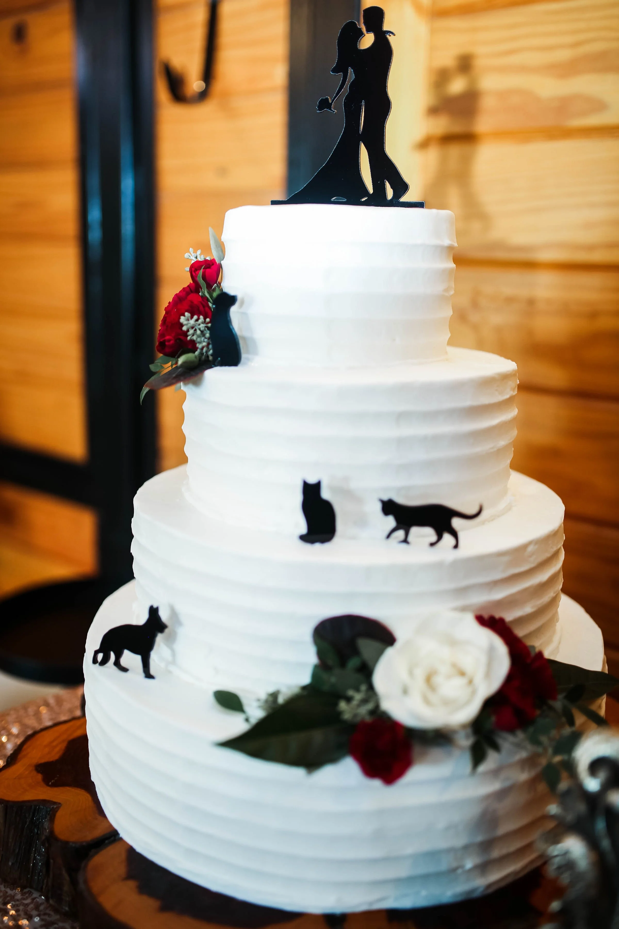 Cat Themed Wedding Cake