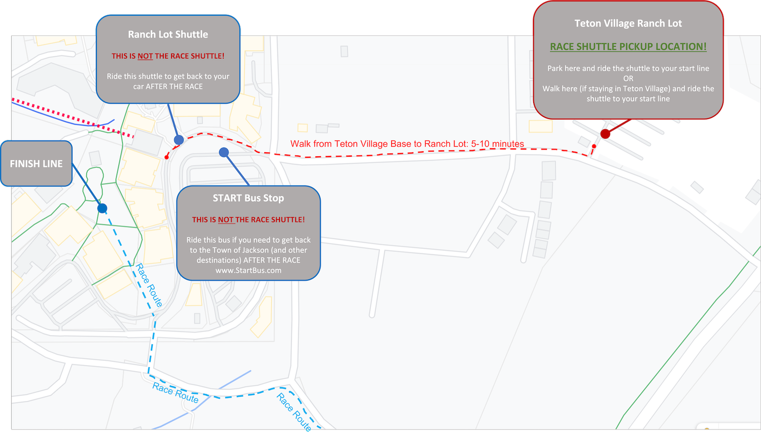 Transportation — JH Marathon & Hole Half Marathon