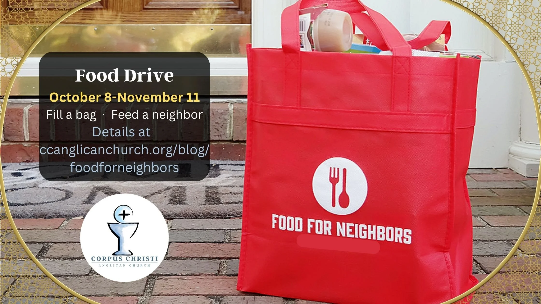 Food Drive with Food for Neighbors — Corpus Christi Anglican Church