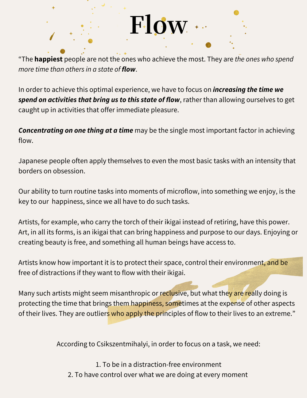 Das wahre Ikigai, Kreativität und Flow — Finde Zukunft in Dir