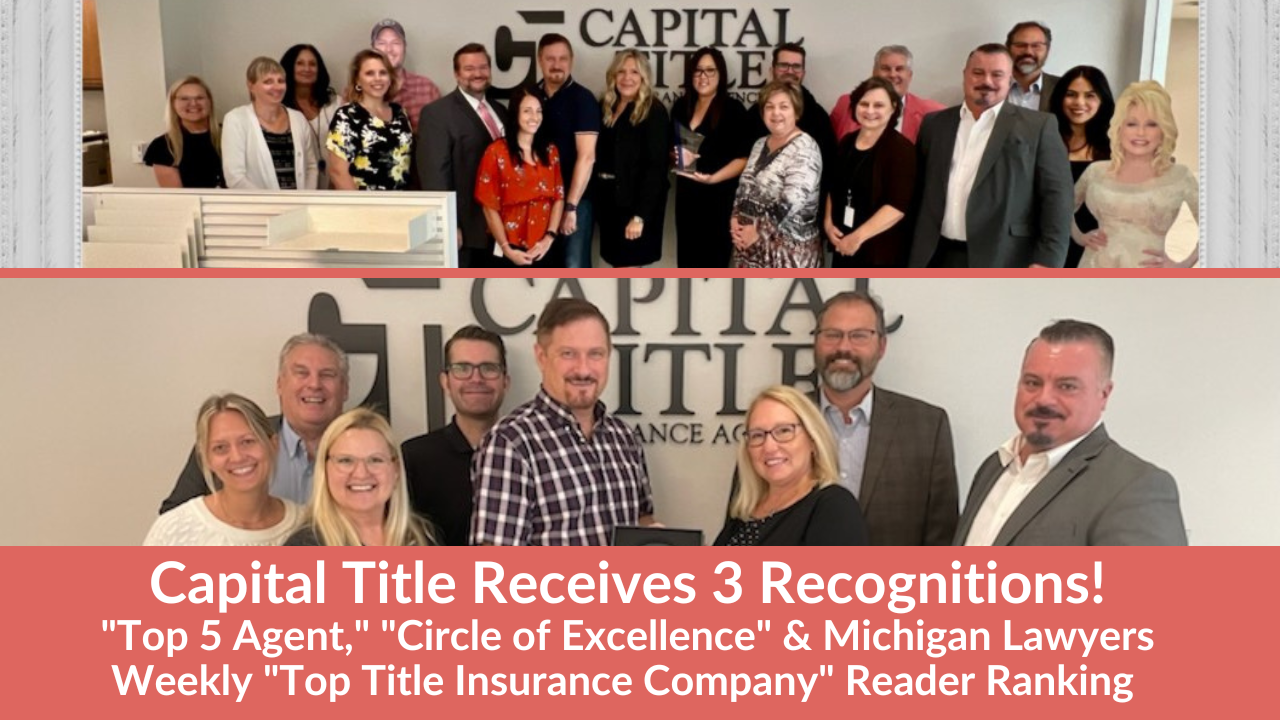 Capital Title Receives 3 Recognitions in 1 Month! — reo family