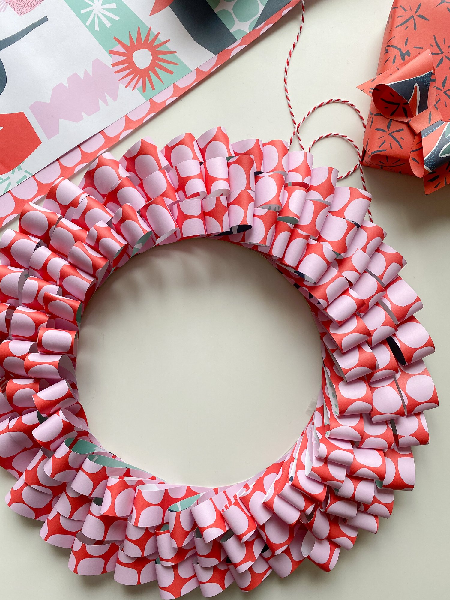 DIY Paper Holiday Wreath — March Party Goods