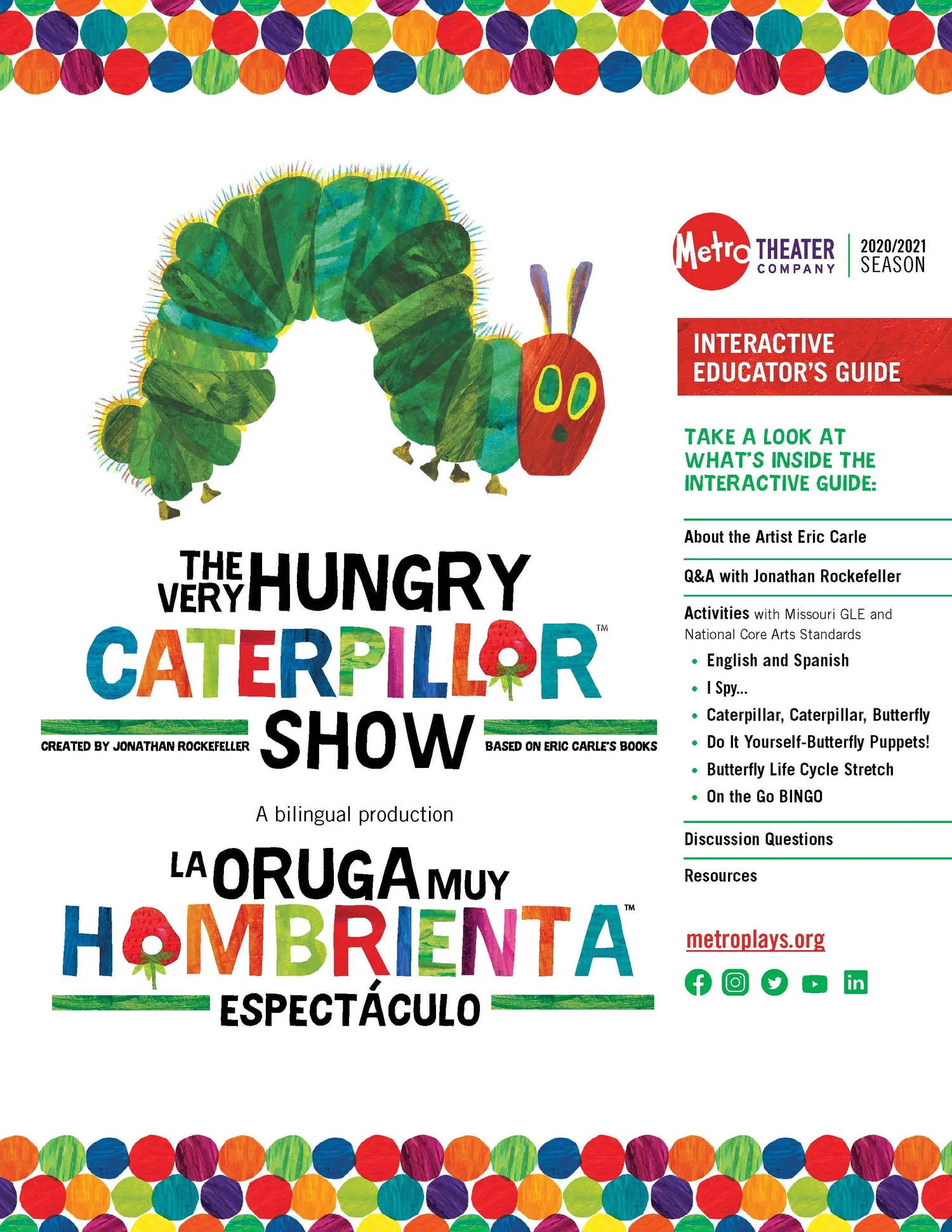 The Very Hungry Caterpillar Show — Metro Theater Company