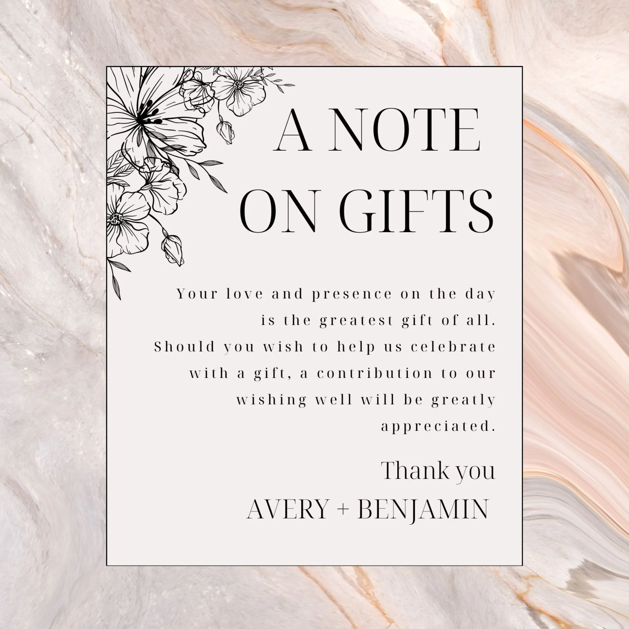 Avery Stationery Collection — Wedding Flowers, Styling and Stationery