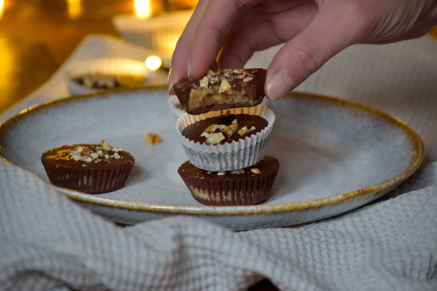 Chocolate Walnut Cups — With Veronika