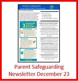 Parent Safeguarding Newsletters — Etching Hill CE Primary Academy