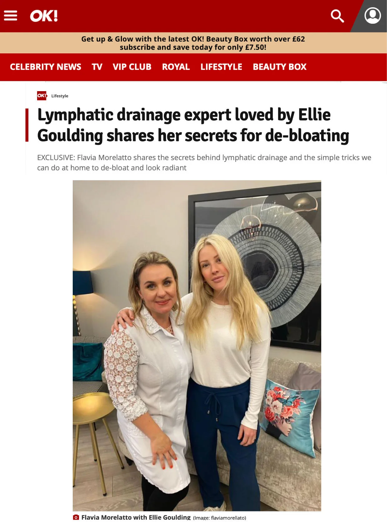 Flavia Morellato - Lymphatic Drainage in London.