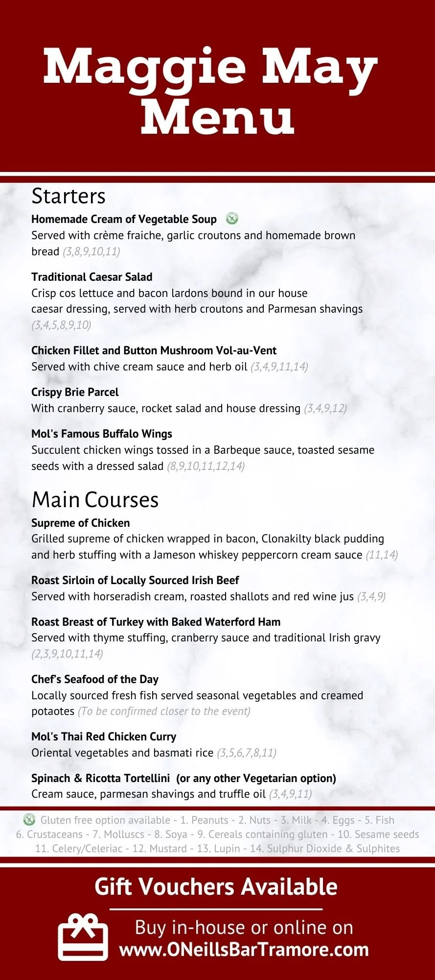 Private Parties and Functions — O'Neill's Bar, Tramore.