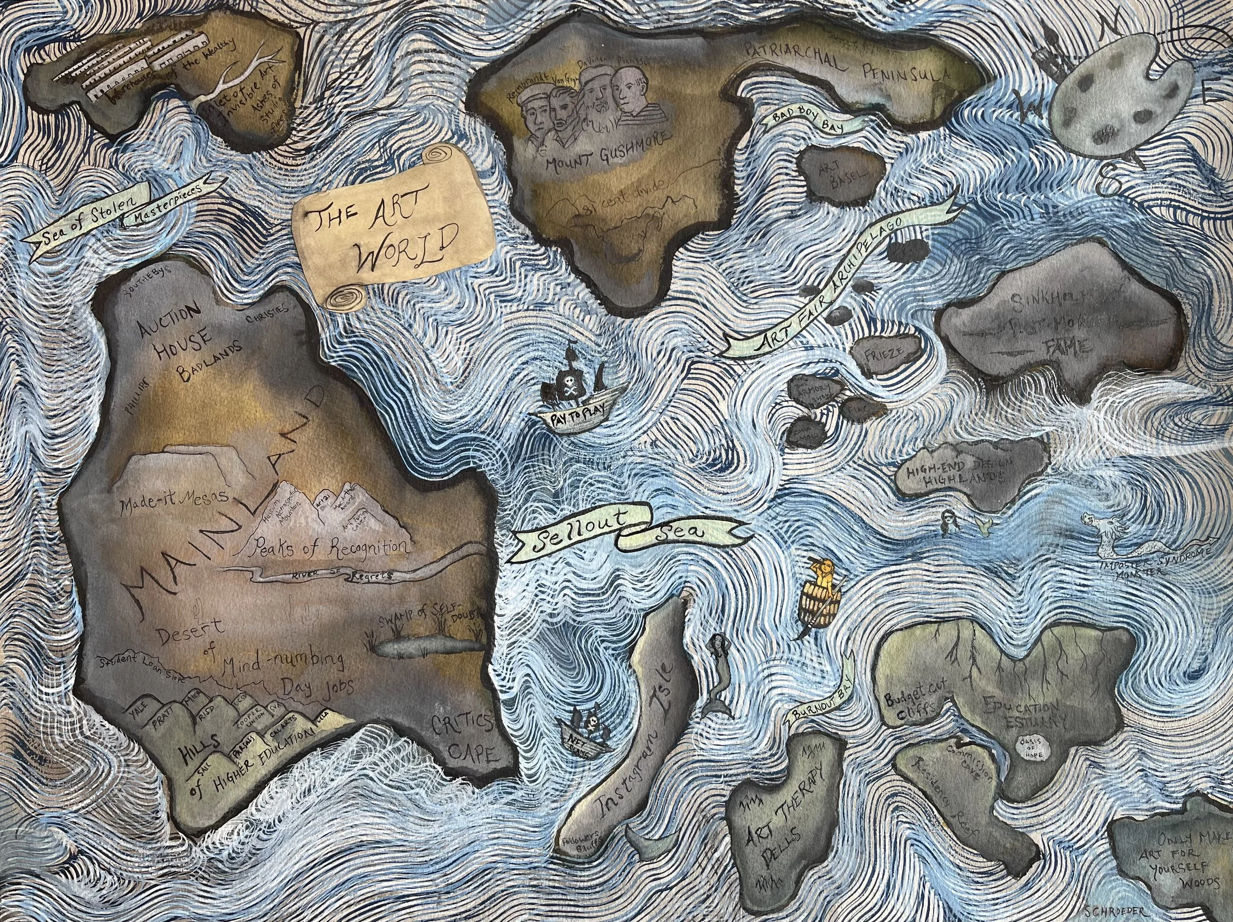 Map of the Art World — Alison Lee Schroeder