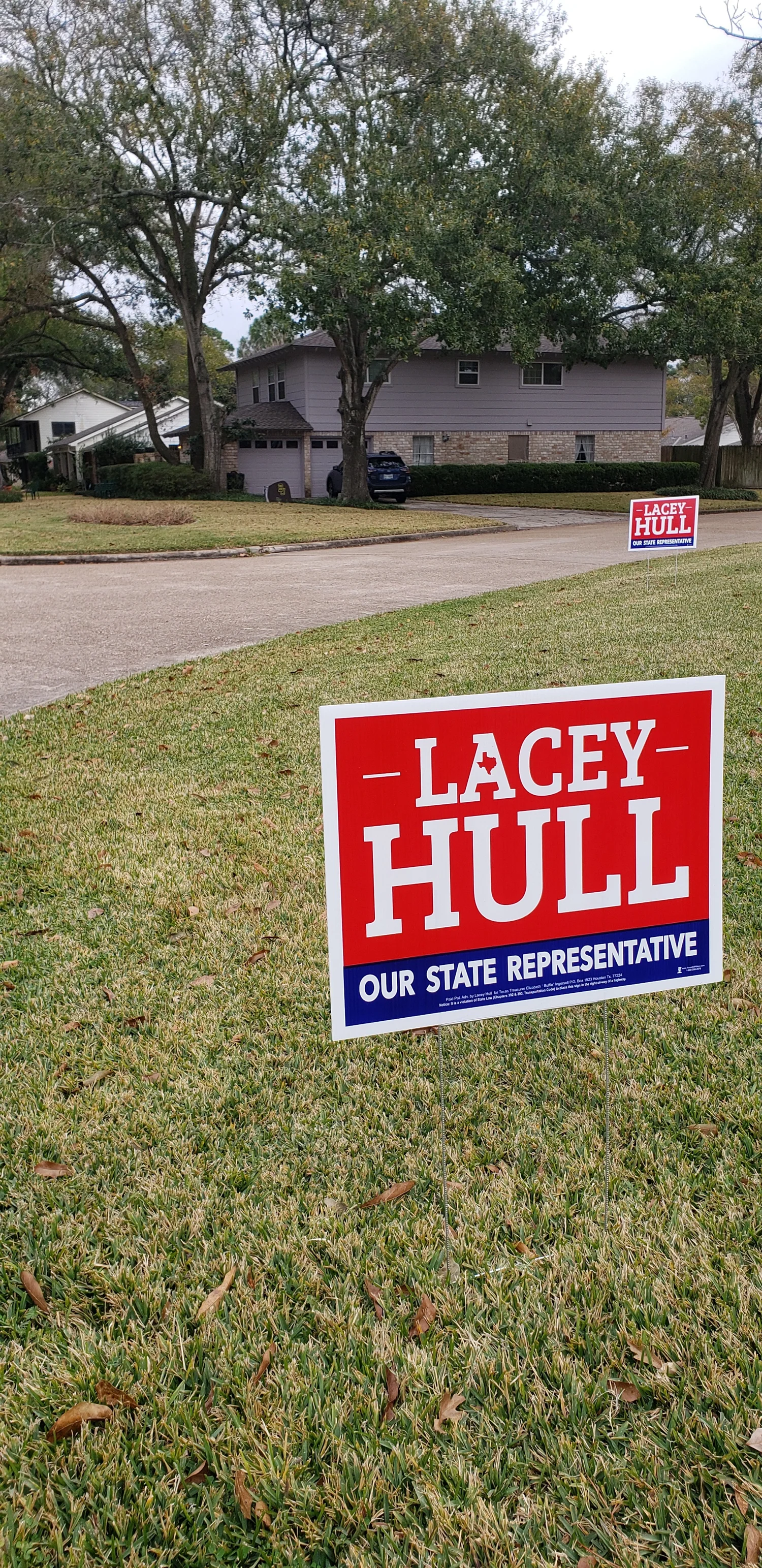 Request Yard Sign — Lacey Hull for State Representative