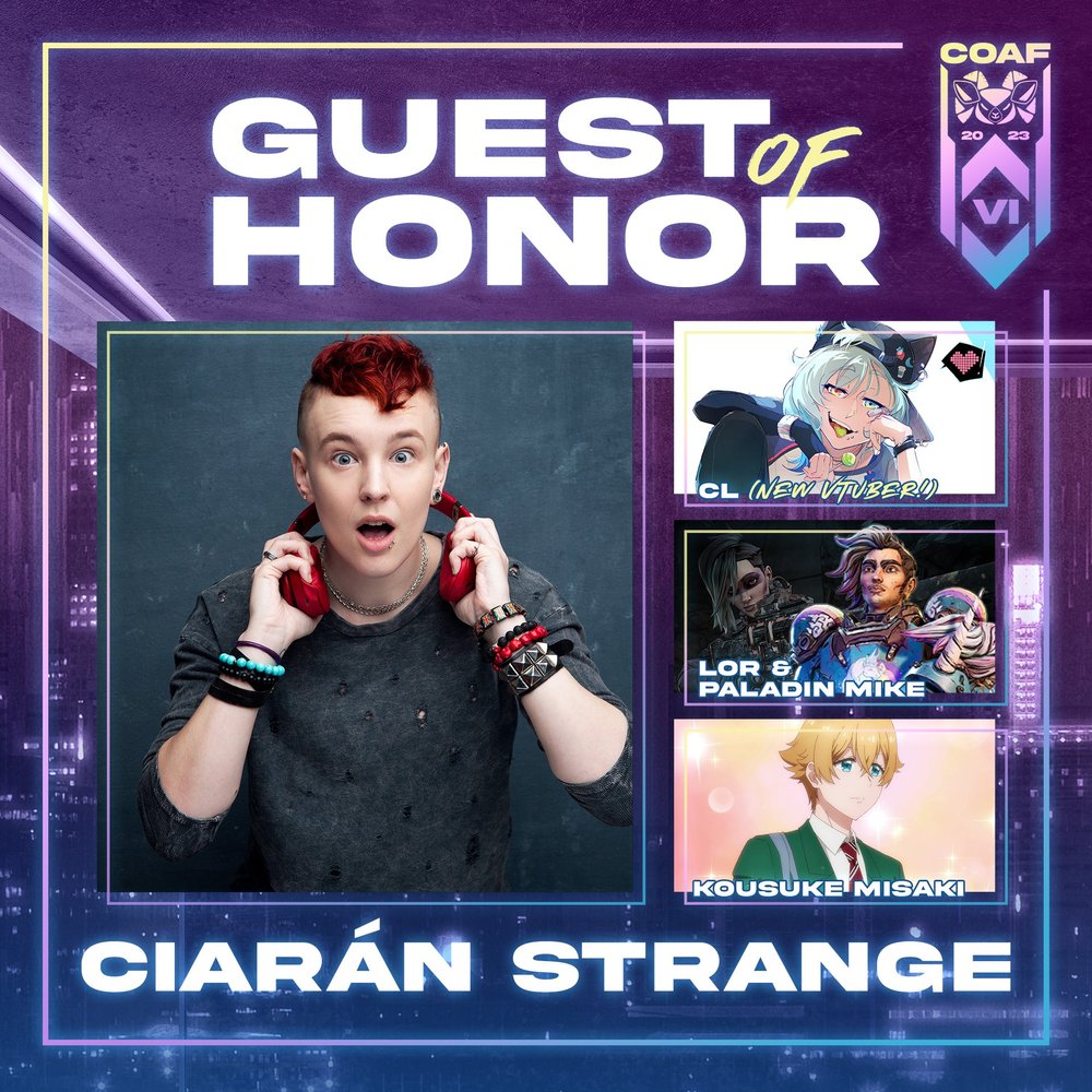 Guest of Honor - Ciarán Strange — Colorado Anime Fest
