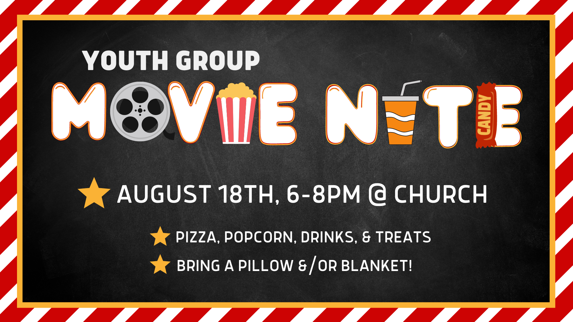 Youth Movie Night Clipart
