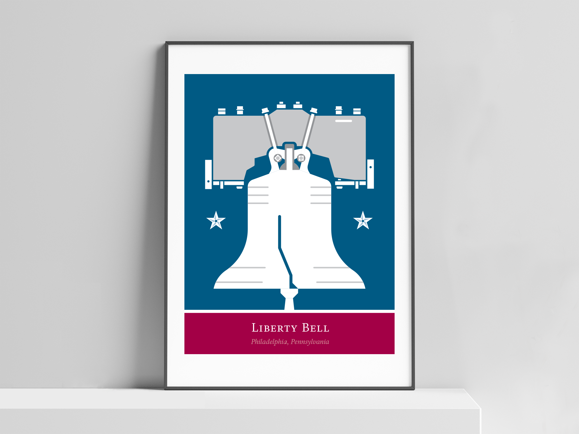 America Philadelphia Liberty Bell Modern Art Print Poster — CHRISTOPHER ...