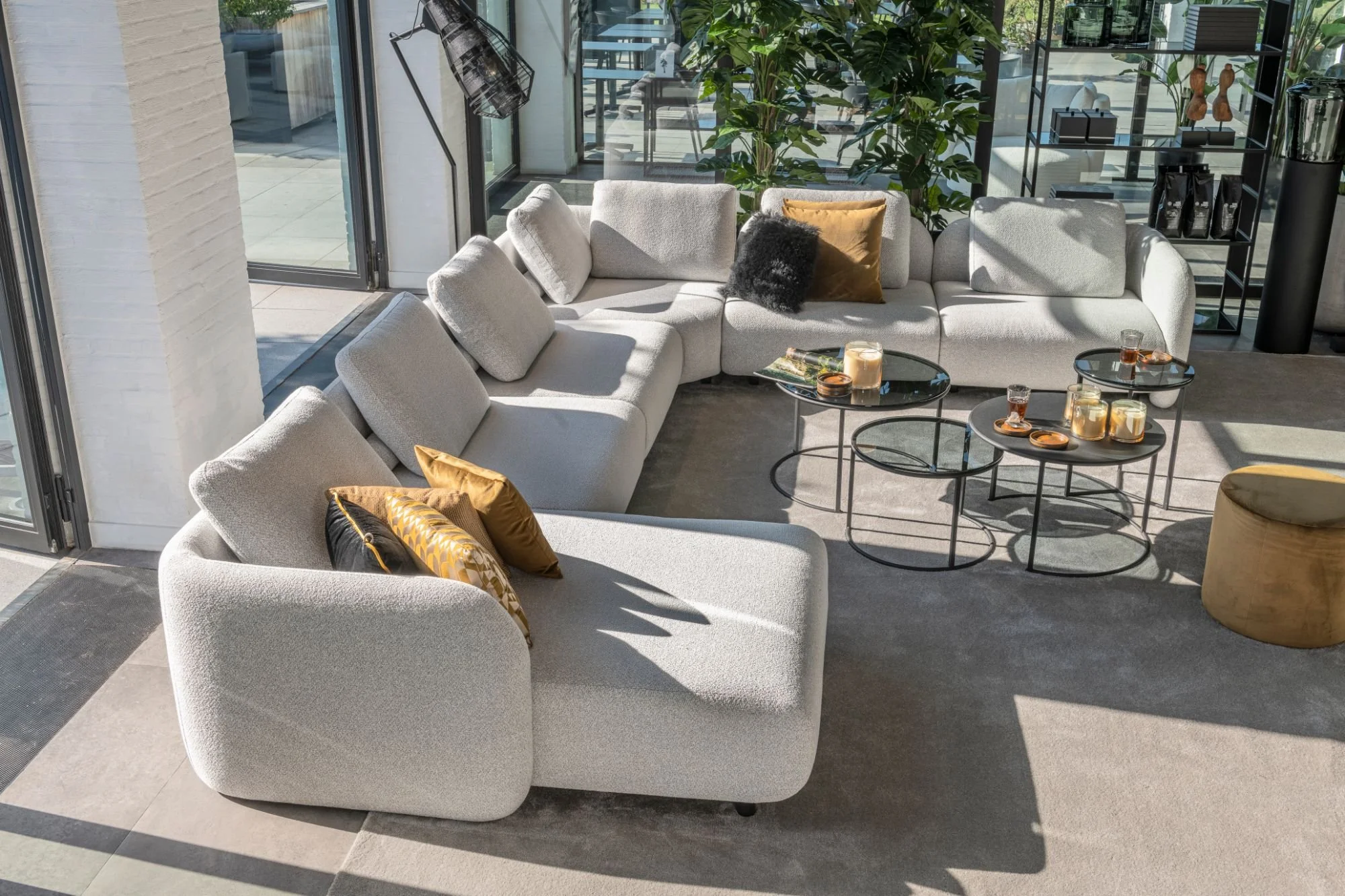 Lotis zetel Passe Partout witte teddy stof zetel boucle zetel kopen ...