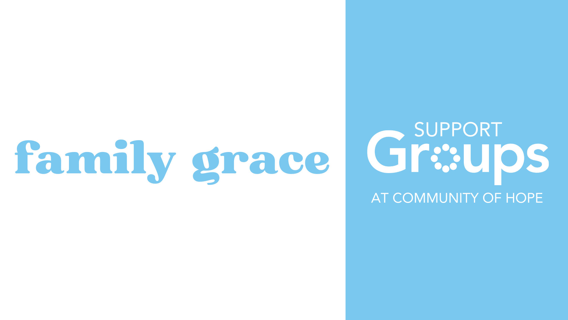 Support Groups — Community of Hope