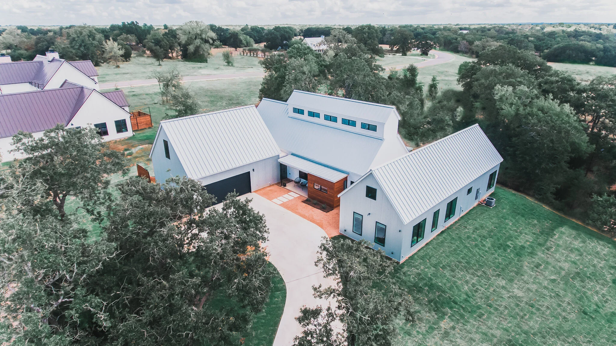 A Modern Home in Millican — Hamilton Custom Homes