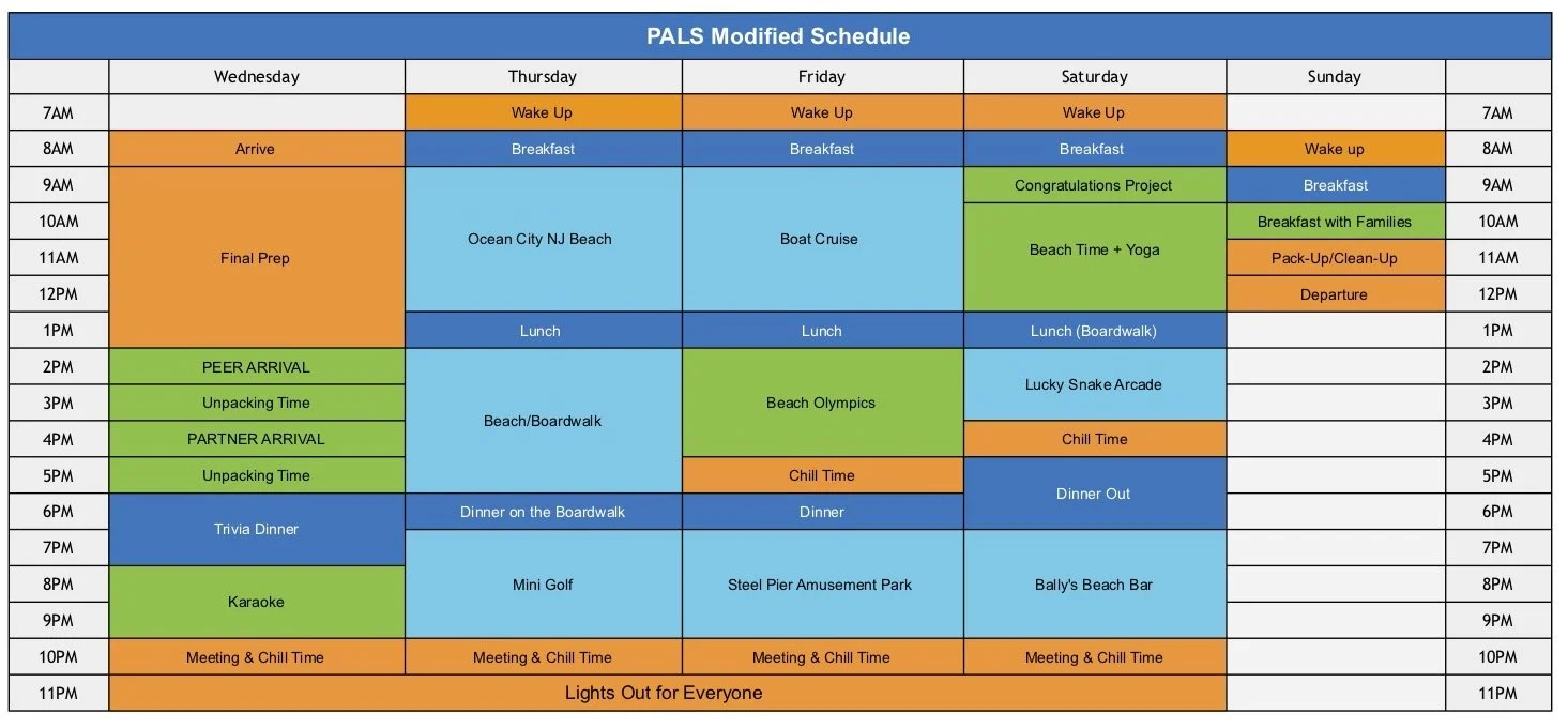 Sample Schedule — PALS Programs