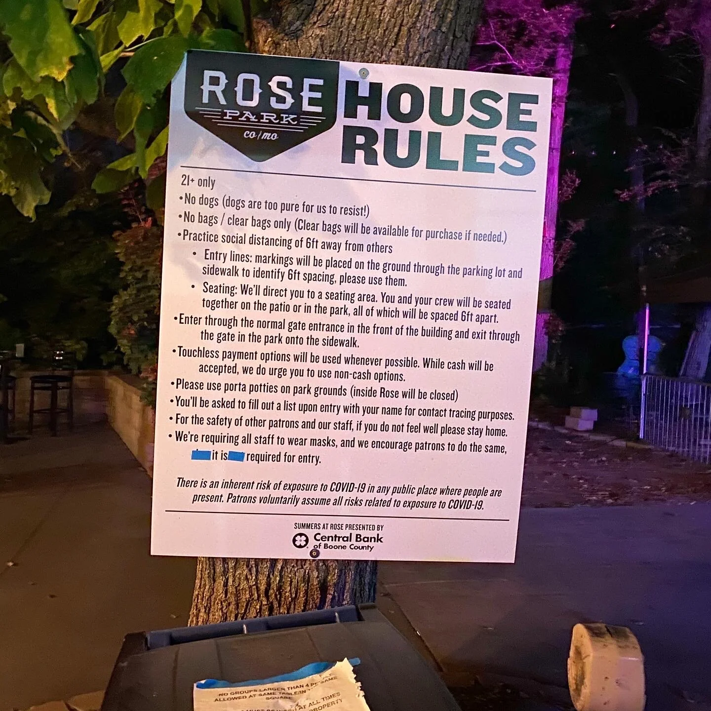 Rose Music Park During the Pandemic — Welcome to The District