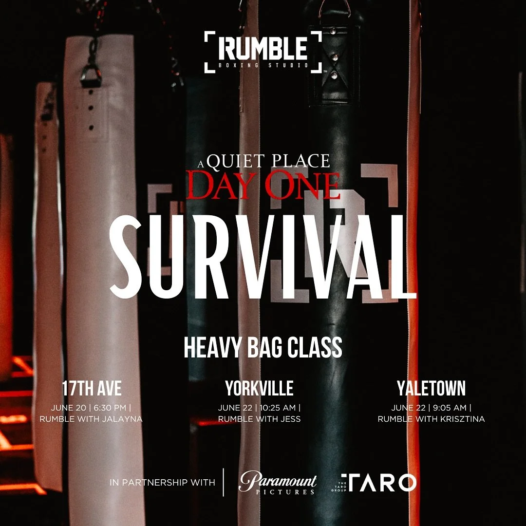 Boxing Classes in Calgary, Vancouver & Toronto - Rumble Boxing Studio