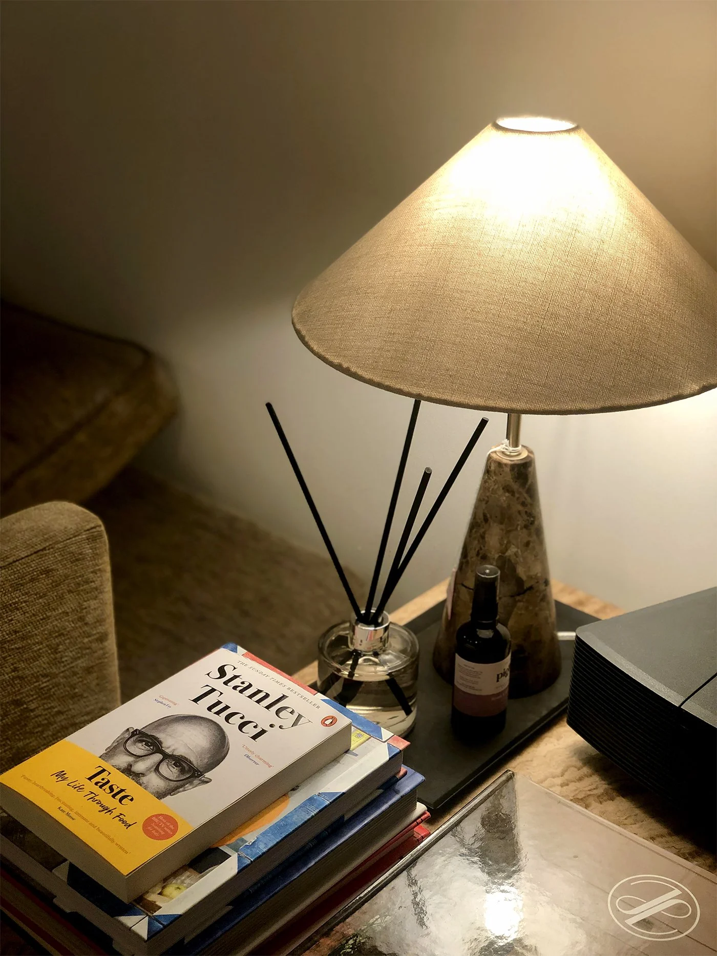 Add Atmosphere with a Stone Side Table Lamp — Studio Dahl Interiors