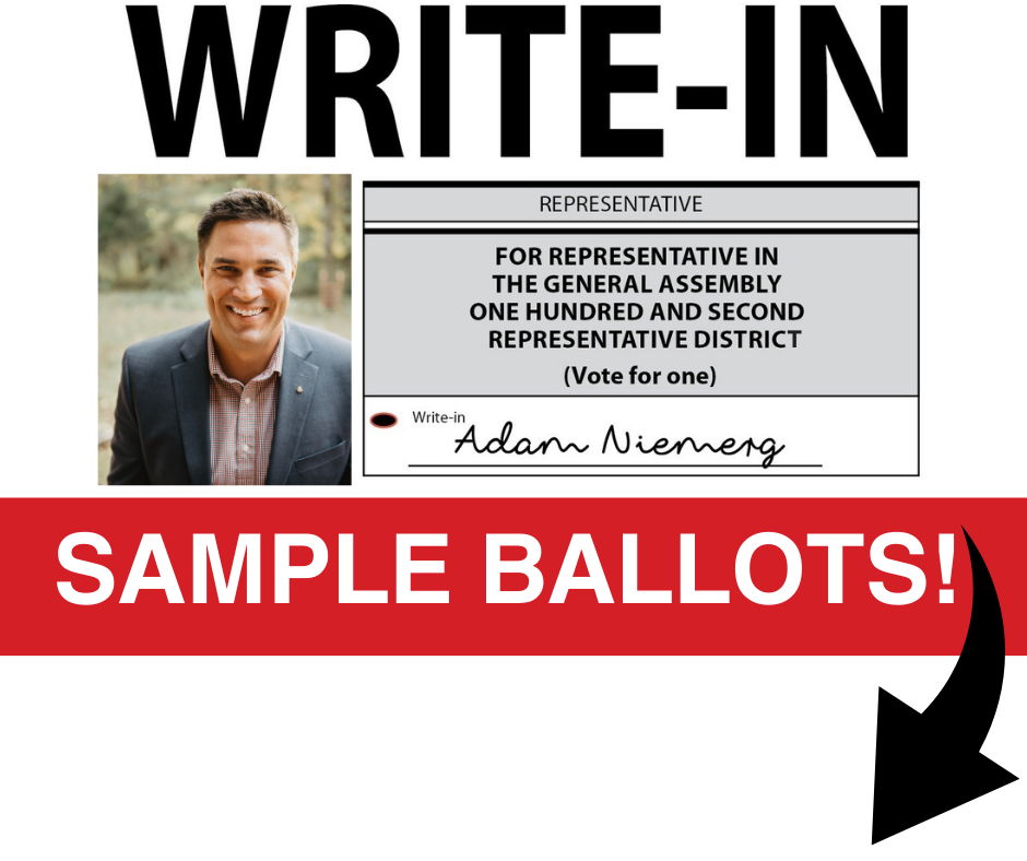 Sample Ballots — Adam Niemerg