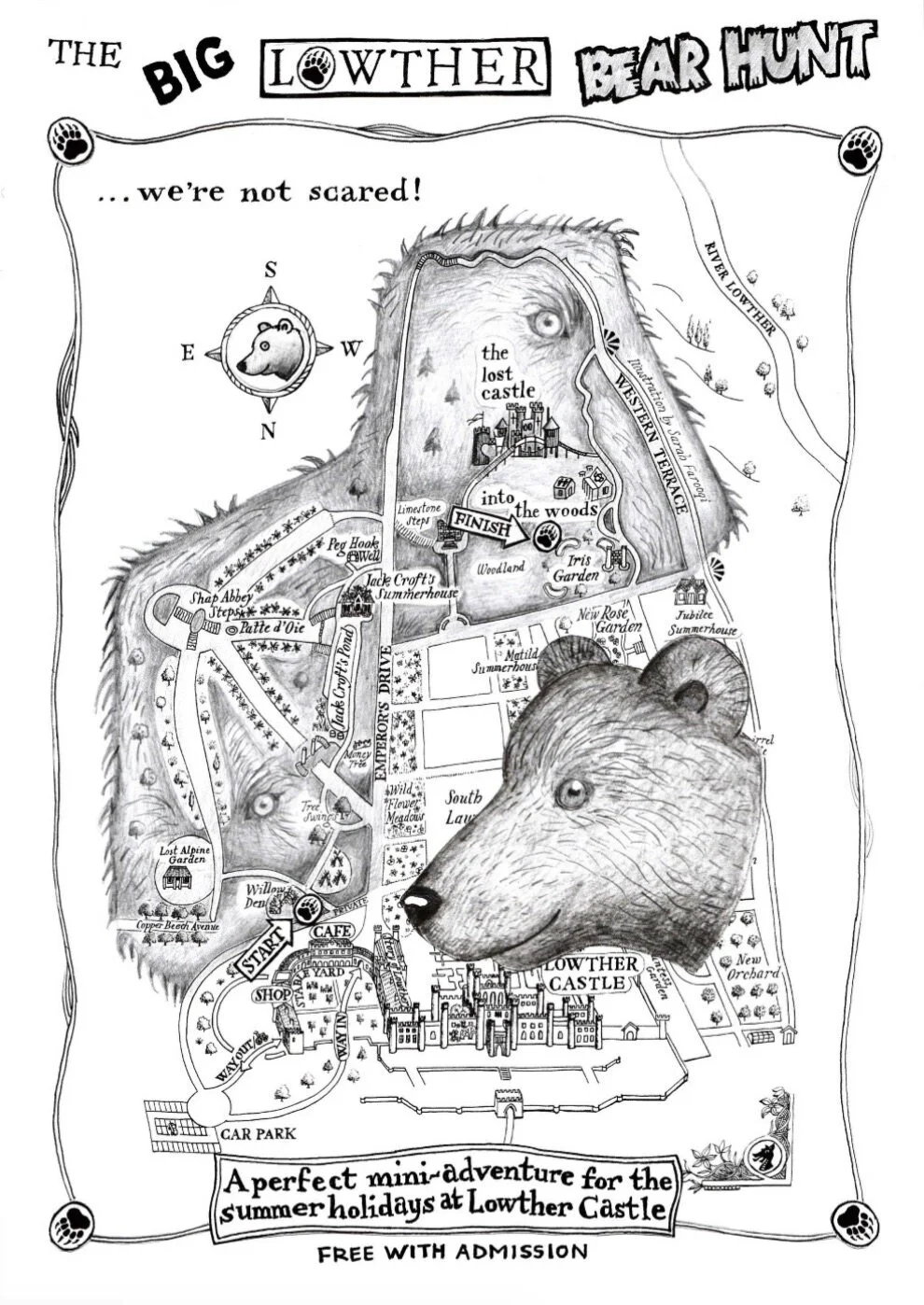 The Lowther Castle Visitor Maps — Northumberland Artist | Sarah Farooqi