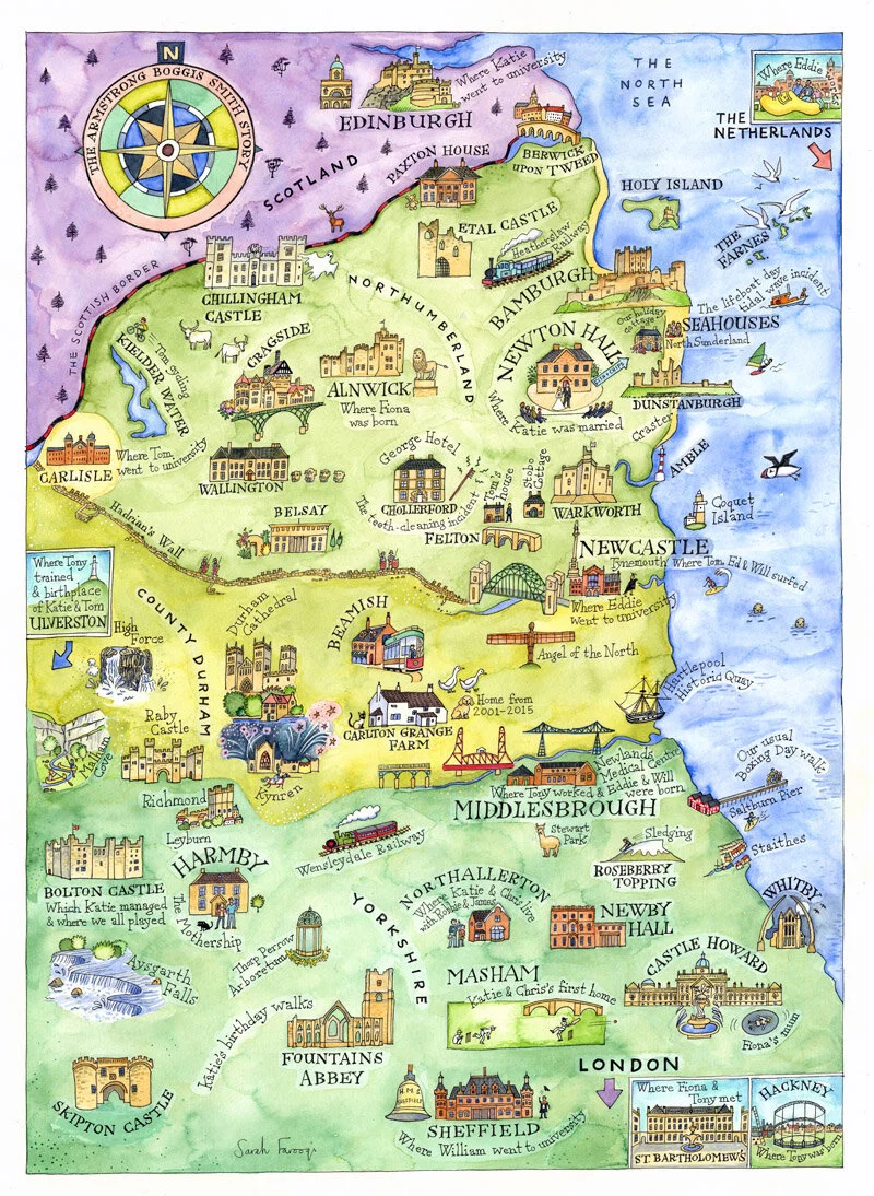 Why I Love Making Maps - Part 1 — Northumberland Artist | Sarah Farooqi