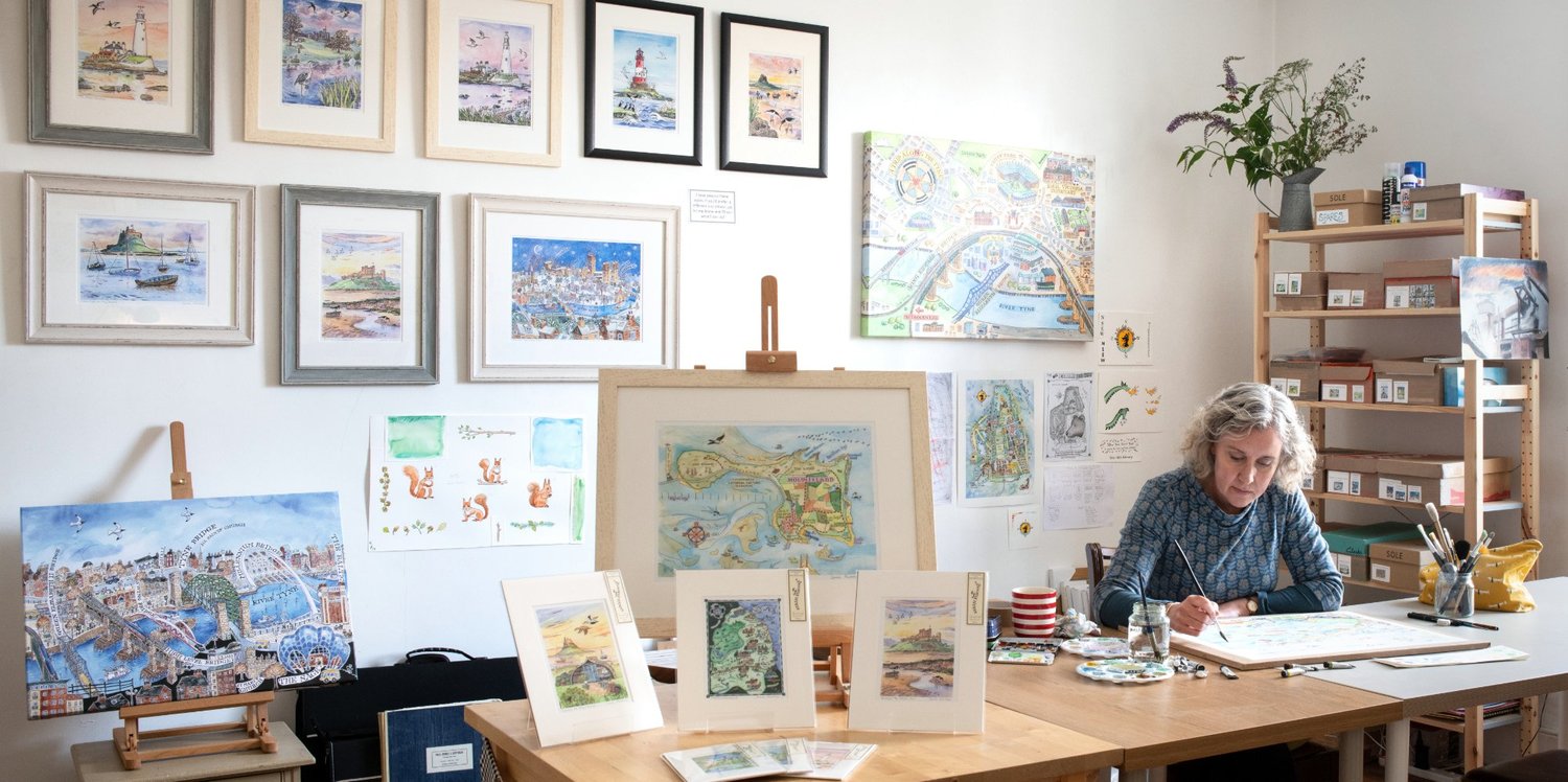 Welcome to my studio — Northumberland Artist | Sarah Farooqi