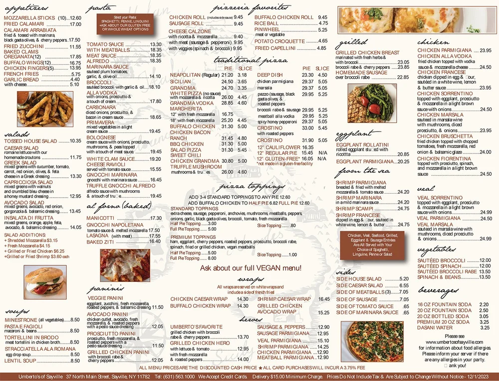 Umberto's Pizza Sayville New York — Umberto's of Sayville