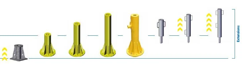 Standard and custom sockets and extensions to support aluminium lifting ...