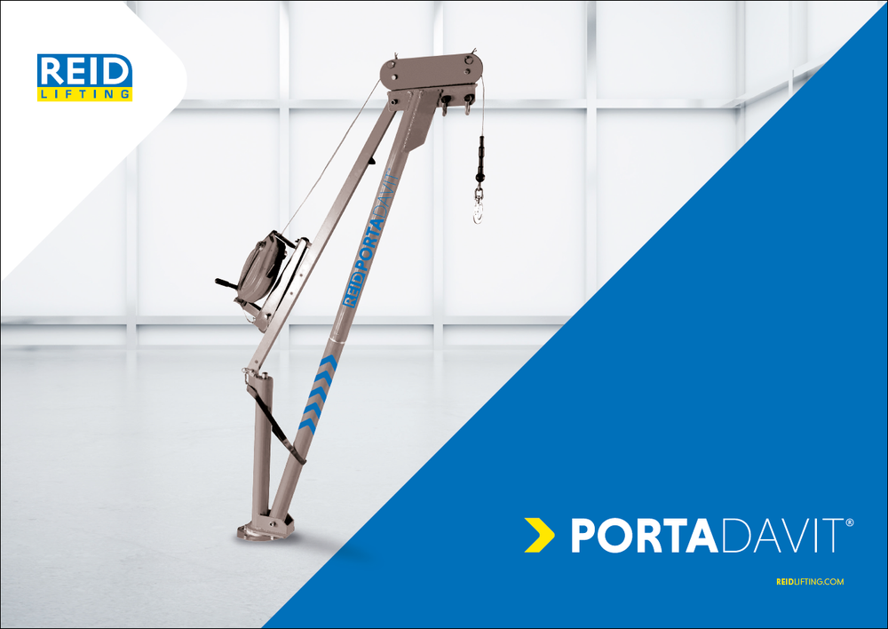 Overviews for our aluminium lifting gantry and davit systems — REID Lifting