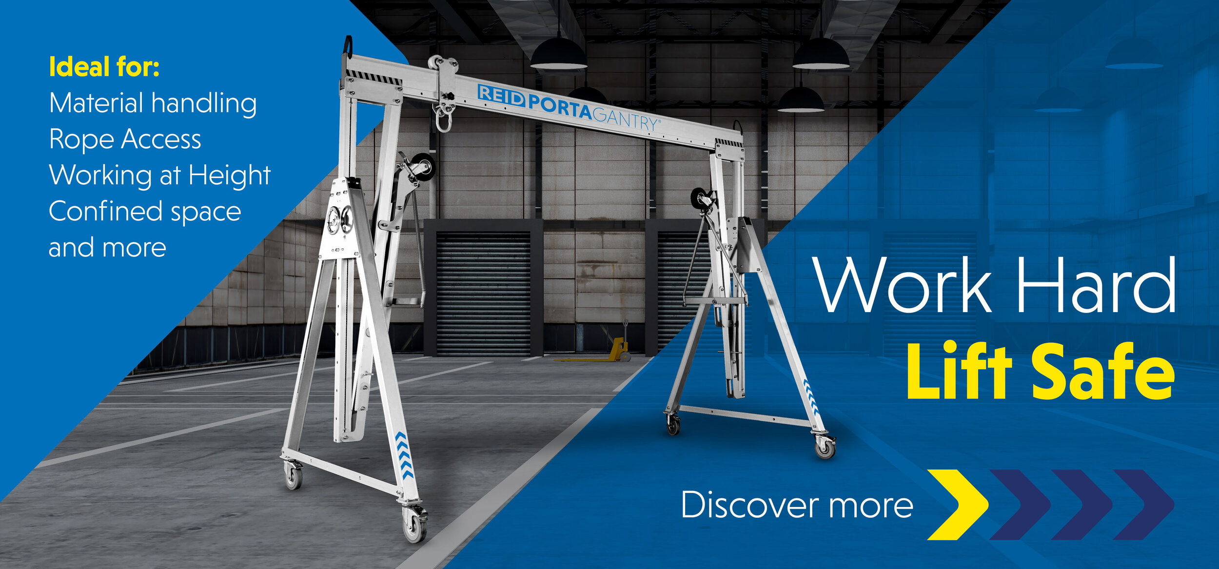 PORTA GANTRY, Goods & Personnel Lifting Aluminium Gantry — REID Lifting