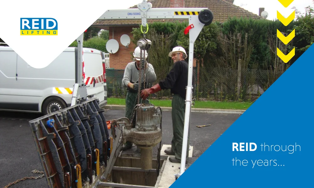 Take a look back at REID with our aluminium mobile gantry and davit ...
