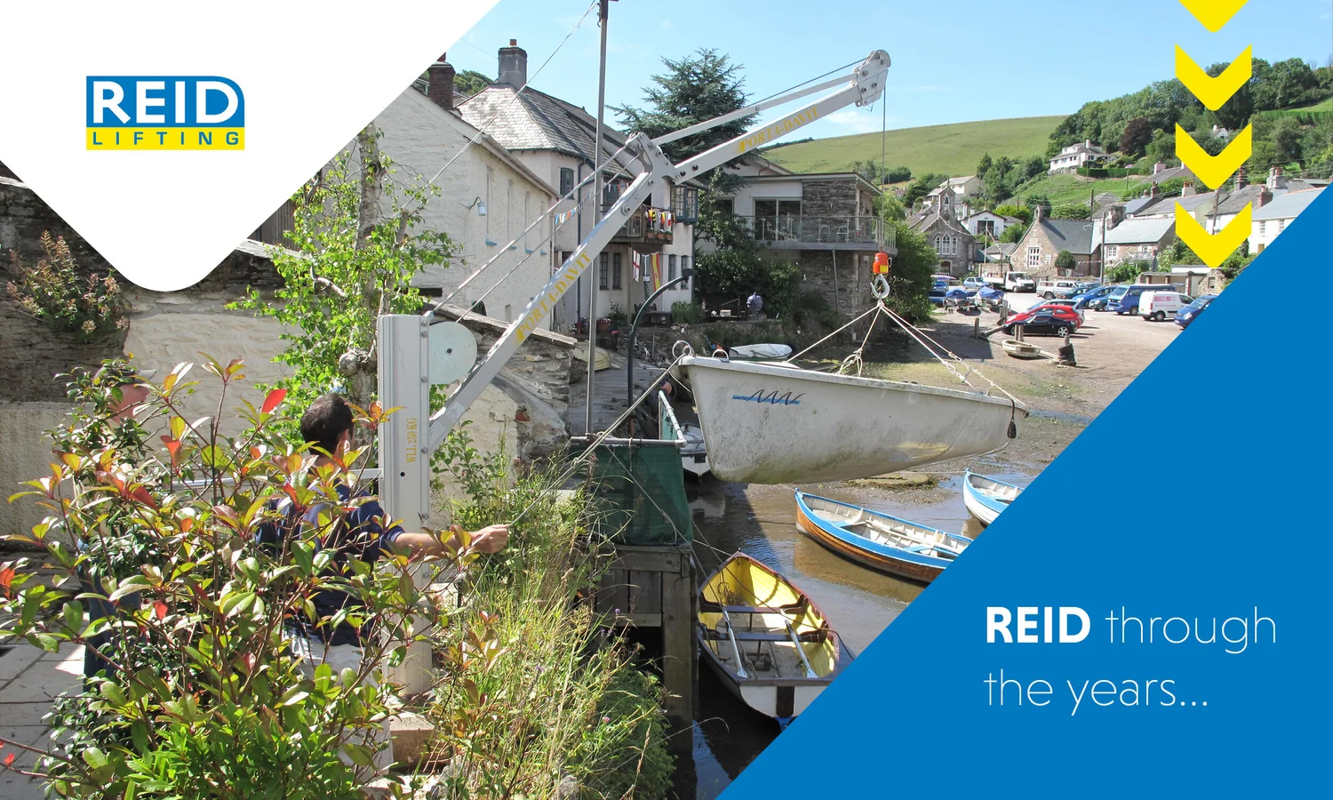 Take a look back at REID with our aluminium mobile gantry and davit ...